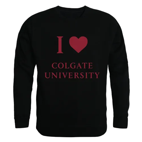 E164191 W Republic I Love Crewneck Sweatshirt Colgate University ...