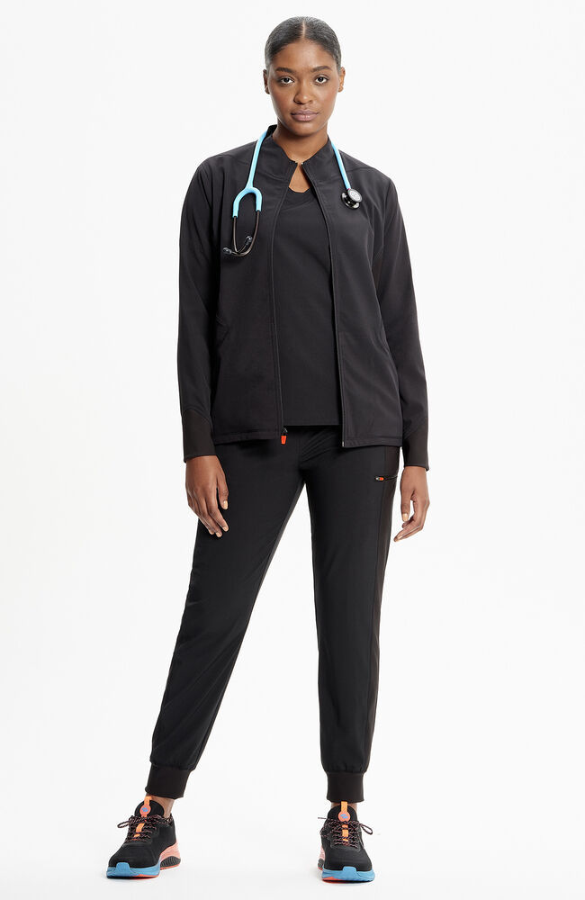 E229677 Infinity Women's Zip Front Scrub Jacket IN320A