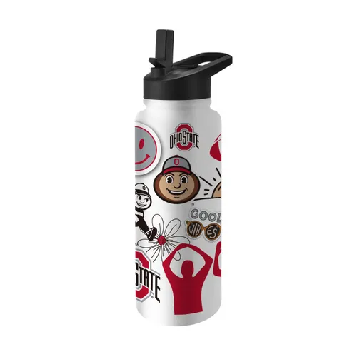Logo Brands Ohio State 34Oz Native Quencher Bottle 191-S34qb-63 Ohio ...