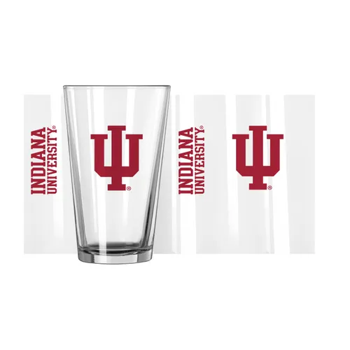 Logo Brands Indiana 16Oz Gameday Pint Glass 153-G16p-1 Indiana Hoosiers ...