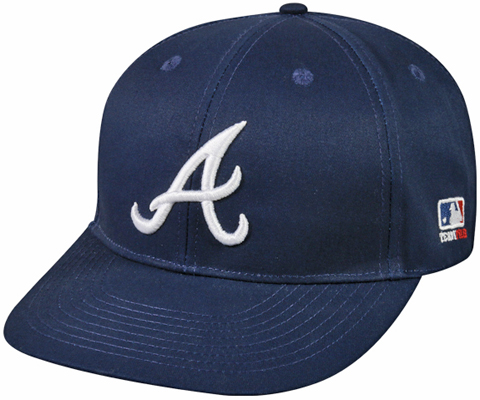 OC Sports MLB Atlanta Braves Road Replica Cap - Baseball Equipment & Gear