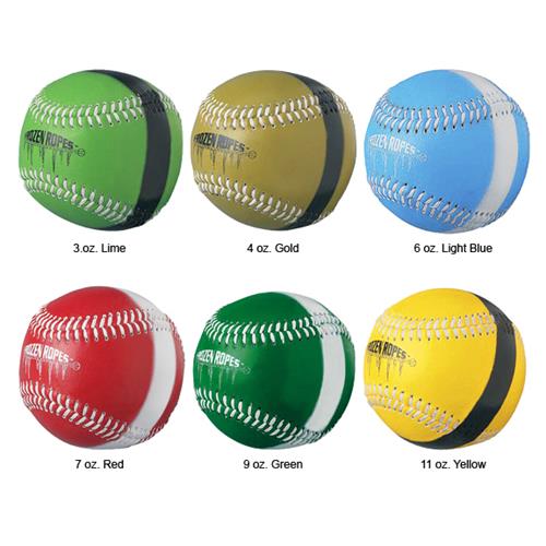 Markwort 9" "Frozen Ropes" Weighted Baseballs-Set - Baseball Equipment ...