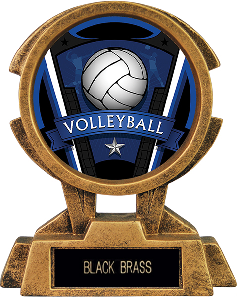 Hasty Awards 7" Sky Tower Resin Custom Volleyball Trophy - Volleyball ...