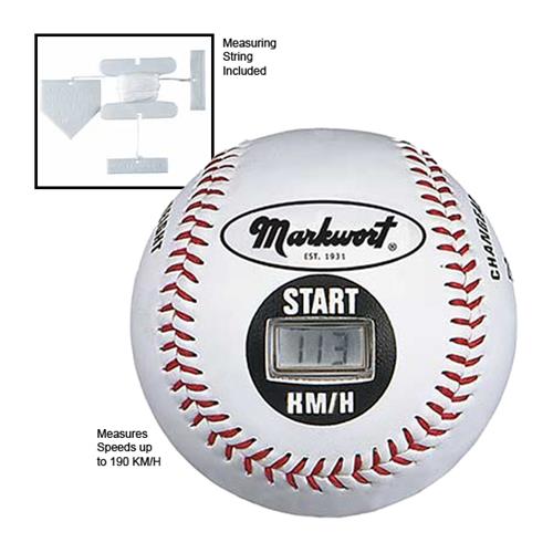 Markwort 9" Speed Sensor Baseballs in KM/H - Baseball Equipment & Gear