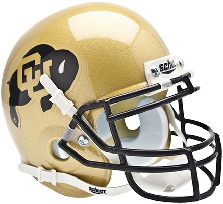 E101088 Schutt Colorado Buffaloes Mini XP Helmet-Set of 6