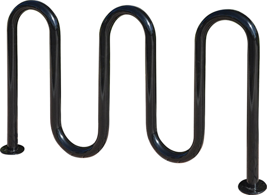 E101256 Highland 7 Bike Wave Rack Steel Constructed