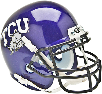 Schutt TCU Horned Frogs Mini Helmet (Set of 6) - Fan Gear