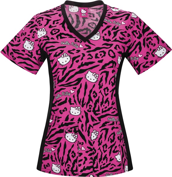 Tooniforms Women's Hello Kitty Wild Scrub Top - Cheerleading Equipment ...