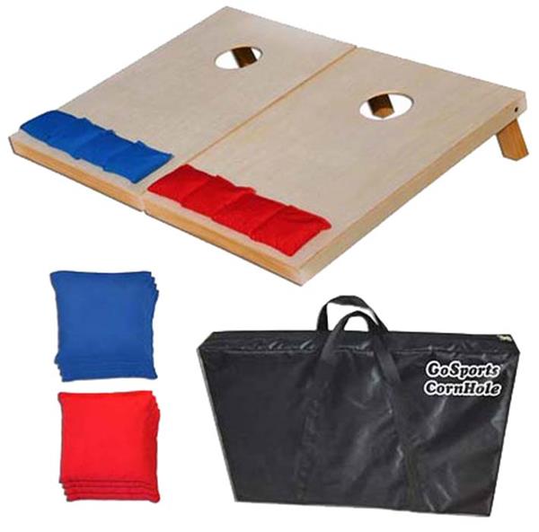 GoSports Solid Wood Tailgate Cornhole Set CH-01-WOOD-NATURAL ...