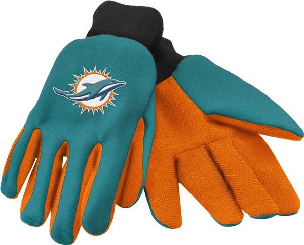 NFL Miami Dolphins Premium Work Gloves - Fan Gear