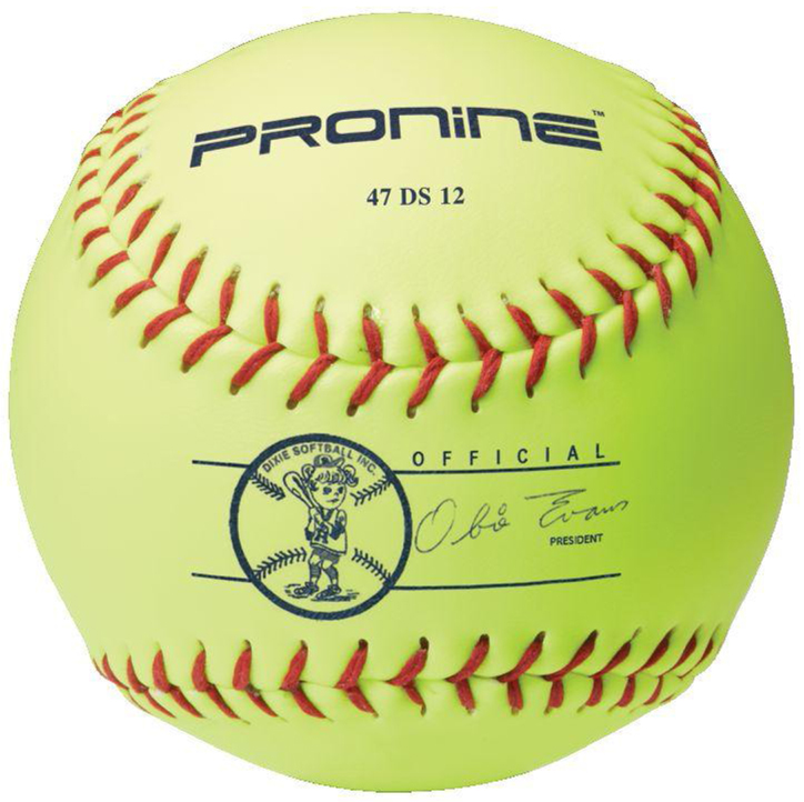 E108201 Pro Nine 12" Dixie League Fastpitch Softball (DZ)