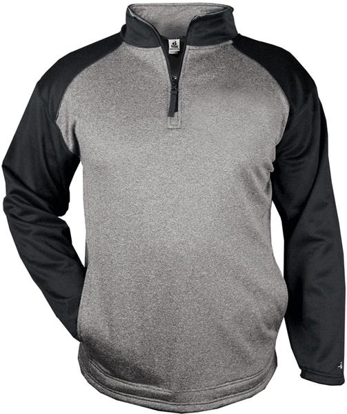 Badger Sport Adult Sport Heather 1/4 Zip Pullover - Baseball Equipment ...