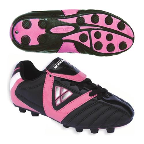 Vizari Black/Pink Viper Soccer Cleats-Youth - Soccer Equipment and Gear