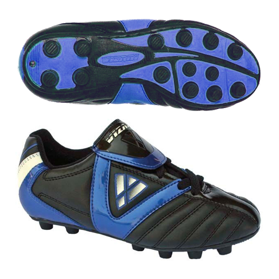 Vizari Black/Blue Viper Soccer Cleats-Youth - Soccer Equipment and Gear