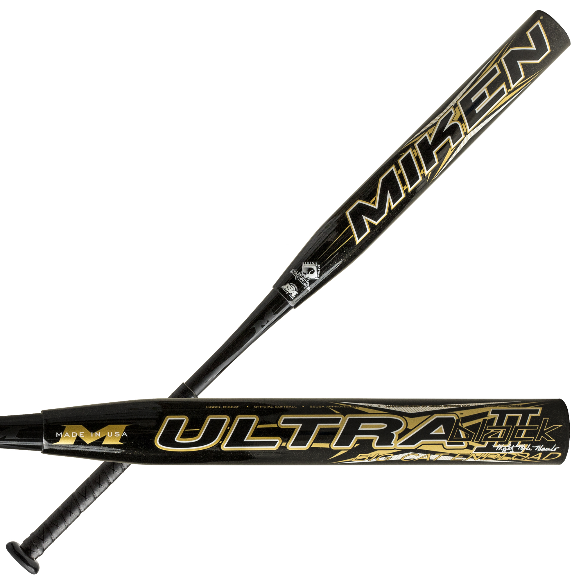 E109214 Miken Ultra II Black BigCat Enload SSUSA Bat