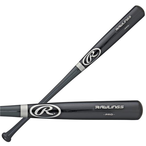 Rawlings Adirondack Ash Black Wood Bat - Baseball Equipment & Gear