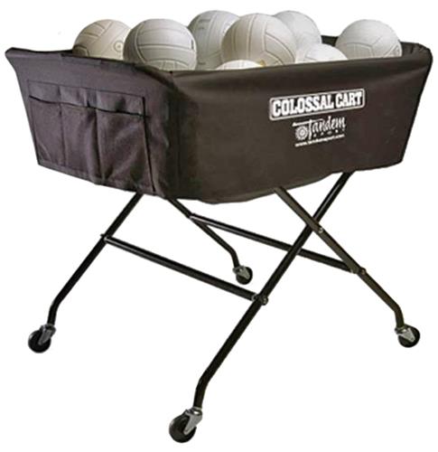 Tandem Volleyball Colossal Cart Holds 40 Balls - Volleyball Equipment ...