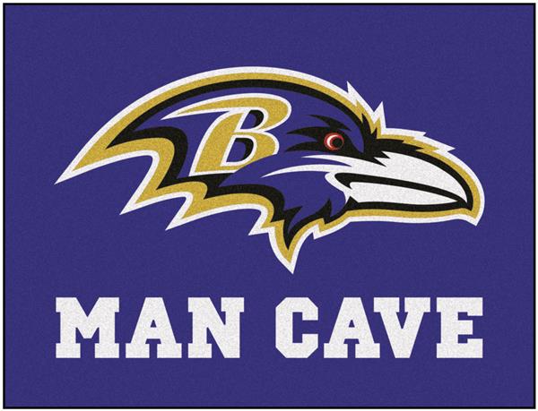 Fan Mats Baltimore Ravens Man Cave All-Star Mat - Fan Gear