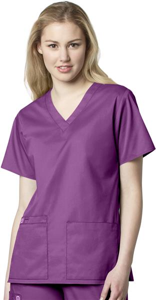 WonderWink Womens Fit V-Neck Scrub Top - Soccer Equipment and Gear