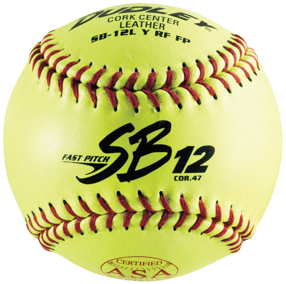 E111758 Dudley Spalding 12" SB12 ASA Leather Softballs
