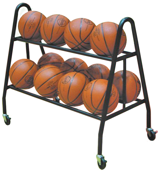 Kelpro Basketball 12 Ball Double Tuff Cart - Basketball Equipment and Gear
