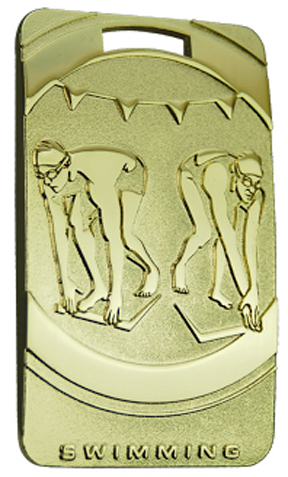 Hasty Awards Custom Swimming 3" Legacy Medals - Swimming Equipment and Gear