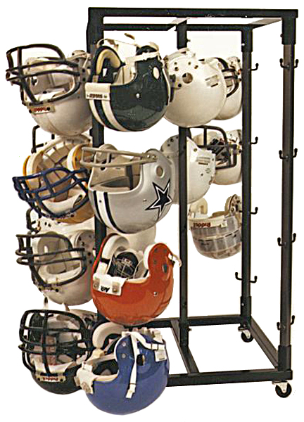 Kelpro Rolling Football Helmet Racks - Football Equipment and Gear