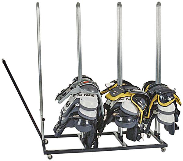 Kelpro Rolling Football Shoulder Pad Racks - Football Equipment and Gear