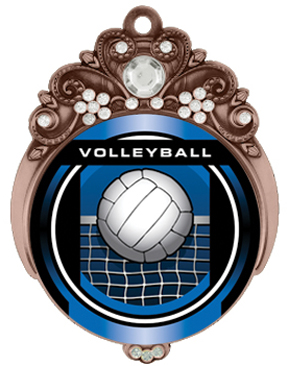 Hasty 3" Tiara Medal 2" Legacy Custom Volleyball Mylar - Volleyball ...