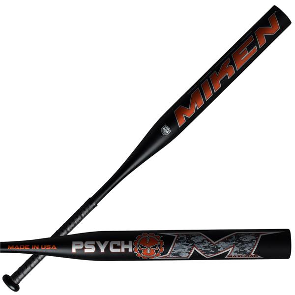 Miken Psycho Maxload ASA Slowpitch Bat - Baseball Equipment & Gear