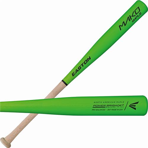 Easton Youth Power Brigade Wood MAKO Maple Bat - Baseball Equipment & Gear