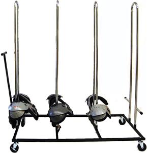 Rolling Football Shoulder Pad Rack - Football Equipment and Gear