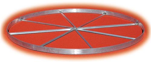 Cantabrian Track Webbed Aluminum Discus Ring - Soccer Equipment and Gear