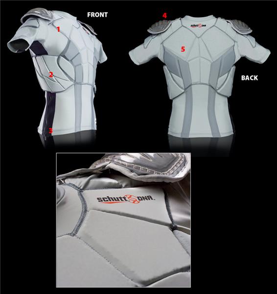 DNA Protection Shirt Apparel All Contact Sports - Baseball Equipment & Gear