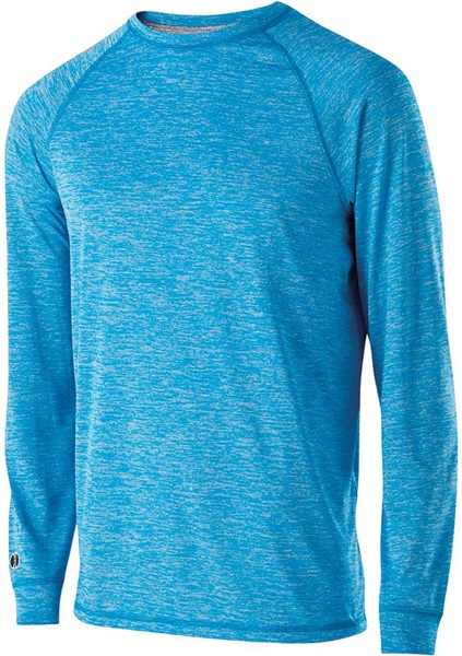 Adult Youth Long Sleeve Heather Shirt (Black,Blue,Cardinal,Forest ...
