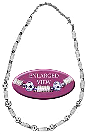 Hemp Soccer Ball Necklace - Soccer Equipment and Gear
