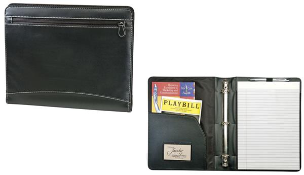 Golden Pacific Perspective 3-Ring Padfolio w/ Notepad Leatherette ...