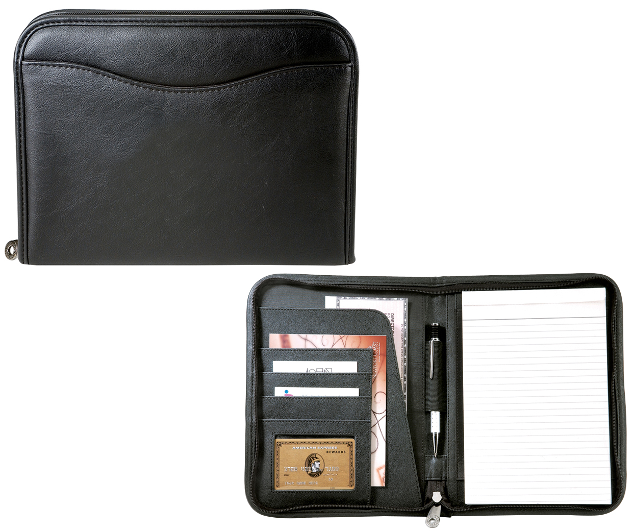 E115212 Golden Pacific Madison Jr Padfolio w/Notepad Leatherette 51644K