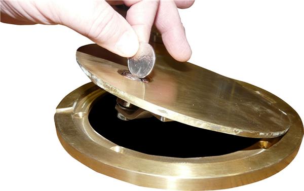 Bison Hinged Brass Lockable Volleyball Cover Plate - Volleyball ...