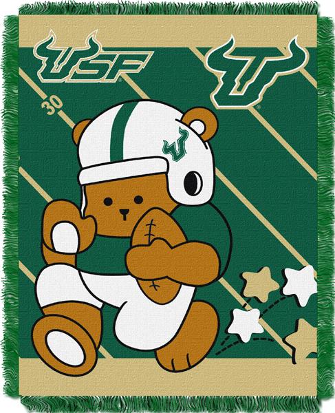 Northwest USF Fullback Baby Jacquard Throw - Fan Gear