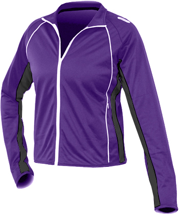 Kaepa Womens Custom Volleyball Warm-up Jackets (WXS-Purple, Navy)