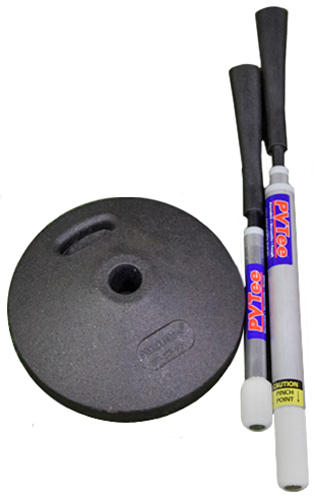 Promounds PVTee Complete Package Batting Tee - Baseball Equipment & Gear
