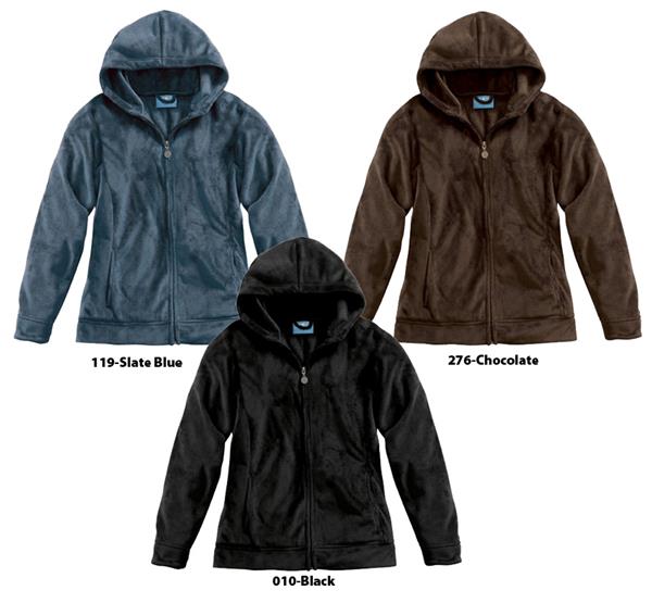 Womens Silken Full Zip Hooded Fleece Jackets - Soccer Equipment and Gear