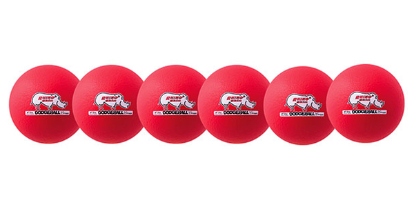 Champion Rhino Skin Neon Red Dodgeball (Set of 6) - Playground ...