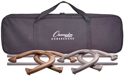 E118469 Champion Sports Deluxe Horseshoe Tournament Set