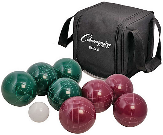 Champion Sports Deluxe Bocce Tournament Set - Playground Equipment and Gear