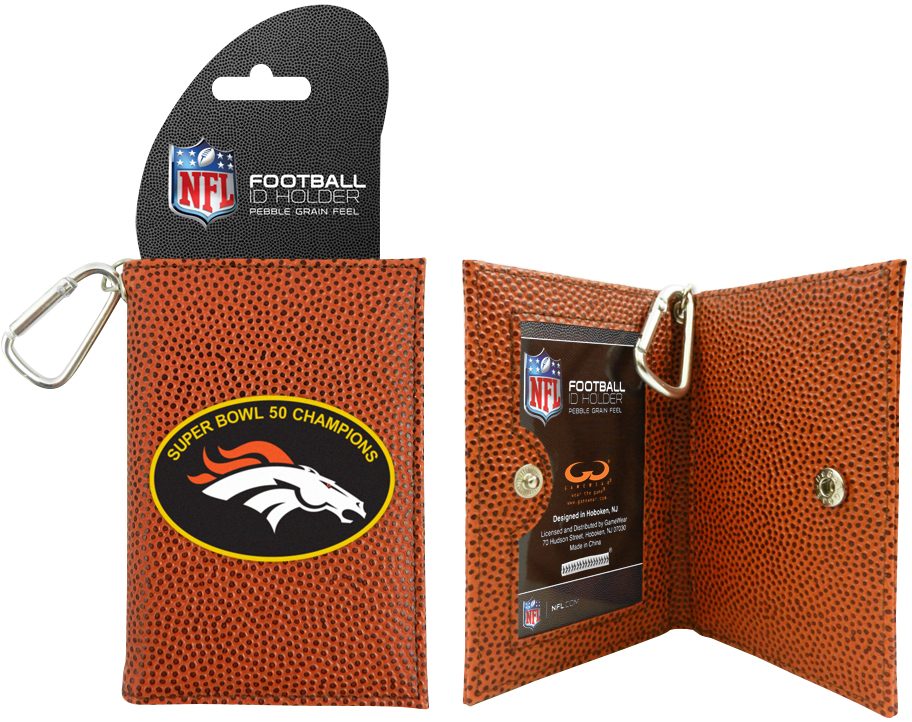 E119060 Denver Broncos Super Bowl 2016 Football ID Holder