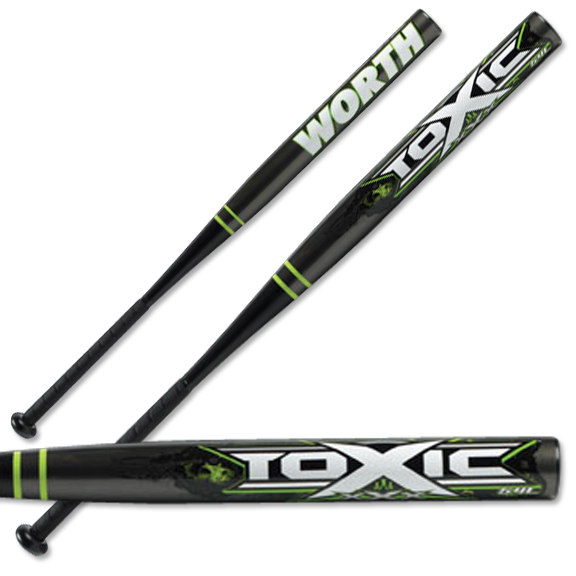 E11945 Worth Toxic XXX Slowpitch Softball Bats-SSUSA