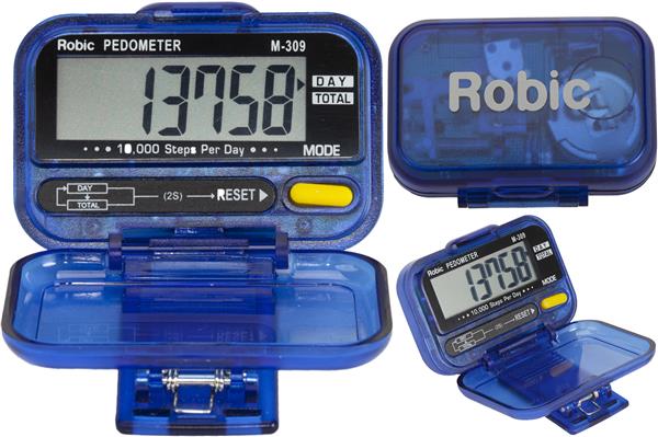 Robic Timer M309 Daily & Total Step Counter - Soccer Equipment and Gear
