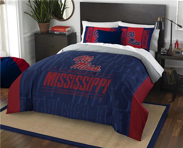 Northwest NCAA Mississippi F/Q Comforter & Shams - Fan Gear